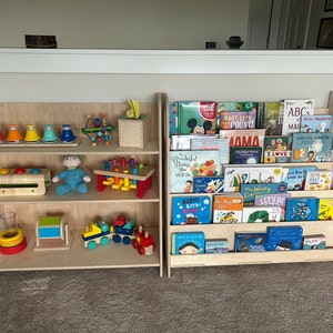 Corner Shelf Montessori Toy Shelf Corner Toyshelf Montessori Wooden ...