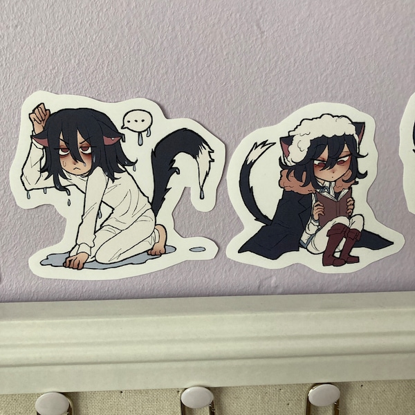 Bungou Stray Catboy Vinyl Stickers - Etsy
