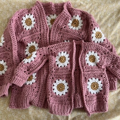 Cozy Days Daisy Cardigan Crochet Pattern - Etsy