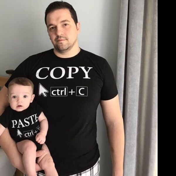 Copy & Paste: Cute Father and Son/ Mother and Daughter Matching T ...