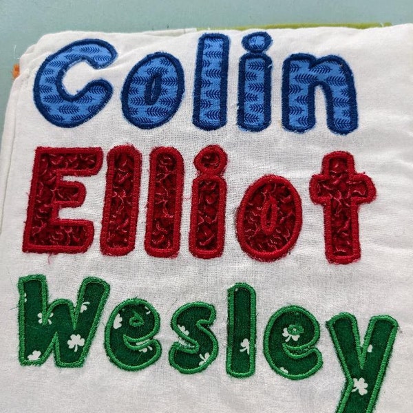 Manatee Applique Alphabet Letter Set A-Z Applique Machine Embroidery ...