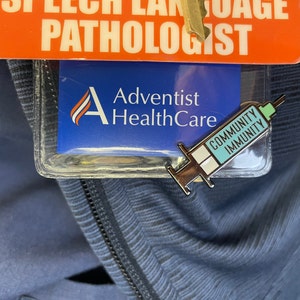 Community Immunity Pin Syringe - Etsy