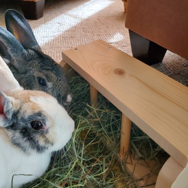 Rabbit Hay Feeder / Feeding Trough - Etsy UK