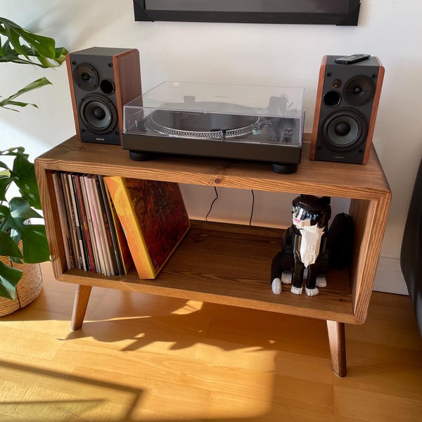 DJ Stand Record Player Sideboard Vinyl Unit. Bespoke Furniture, Hand ...