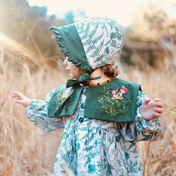 MEADOW Dress, Vintage Oversized Sailor Collar Dress, PDF Sewing Pattern ...