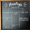 First Day of School Chalkboard Personalized Framed Double Sided First ...