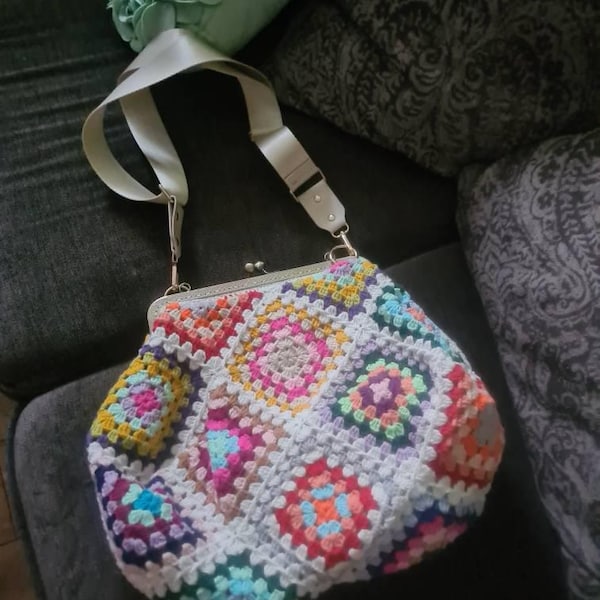 Handmade Raffia Clutch Bag , Crochet Bag , Colorful Summer Clutch ...