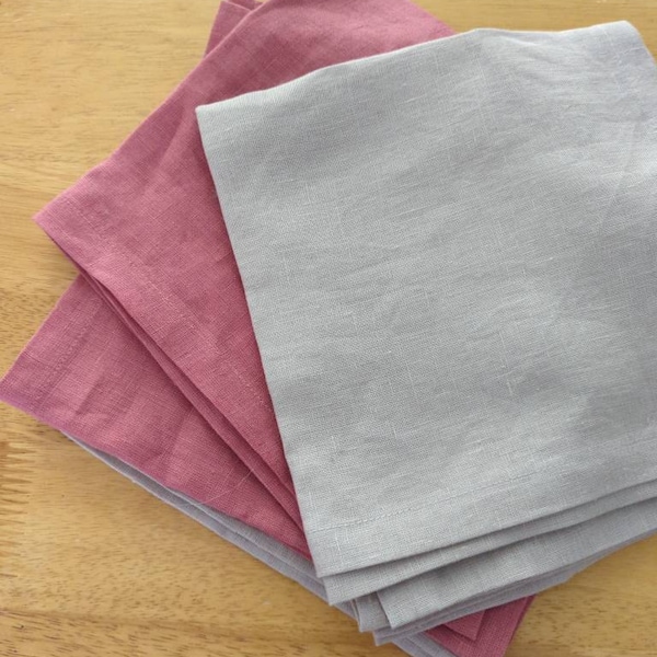 Cotton Napkin Set of 2 or 4, Dinner Napkins Bulk, Tailored Cloth ...