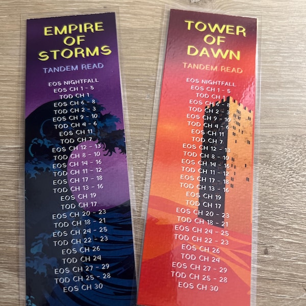 Throne of Glass - Tandem Read Bookmarks, Tower of Dawn, Empire of ...