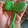 Super Easy Crochet Sprout Leaf Pattern, Beginner Friendly Crochet ...