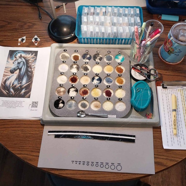 Beading Mat Tray Organizer Separator for Beading Patterns With 10 Bead ...