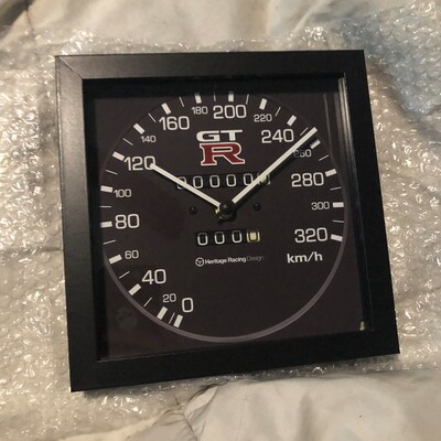 Vintage JDM Nissan Skyline R32 GT-R Speedometer Wall/shelf Clock - Etsy