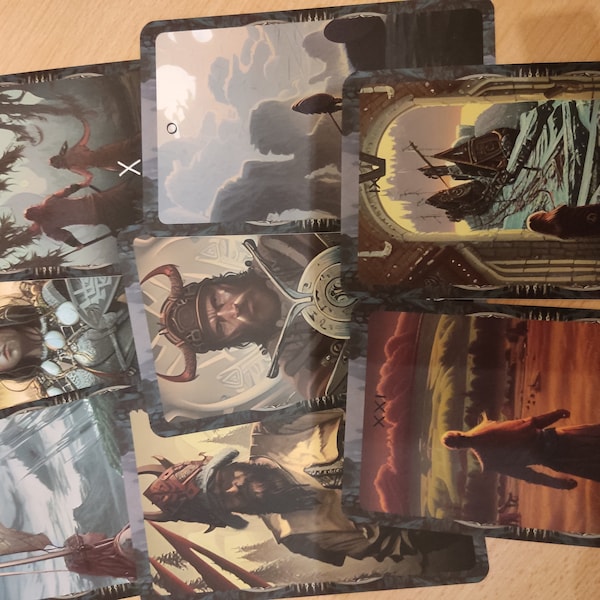 Mythology Tarot Cards Nordic Goddesses Tarot Deck - Major Arcana Norse ...