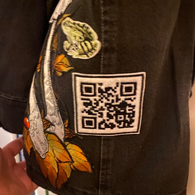 Rickroll QR Code Embroidered Patch, Rick Astley Iron on Patches, Meme ...