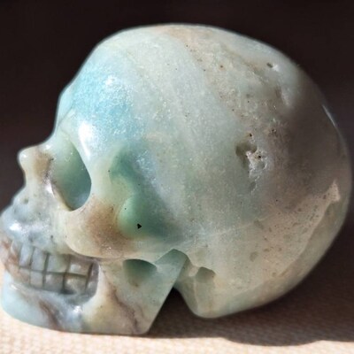Skullis Crystal Skull, AMAZING 2.3 Australian Opal and 18K Gold Inlaid ...