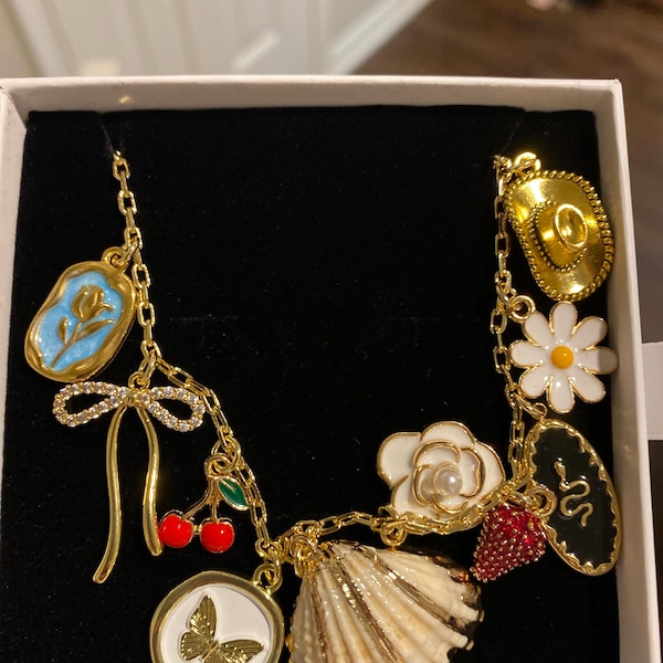 Custom Gold Colin Chain Charm Necklace - Etsy