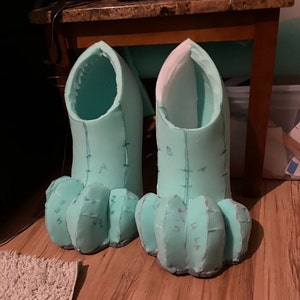 DIGITAL Digitigrade Fursuit Feet Paws Pattern for Fursuits PDF Download ...