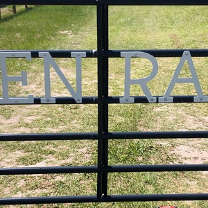 Custom Farm Gate Name Letters - Etsy