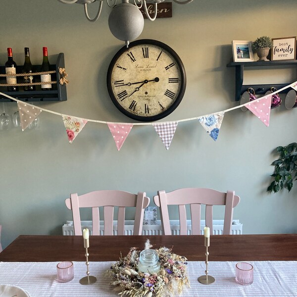 New!!…shabby Chic Green Bunting - Etsy