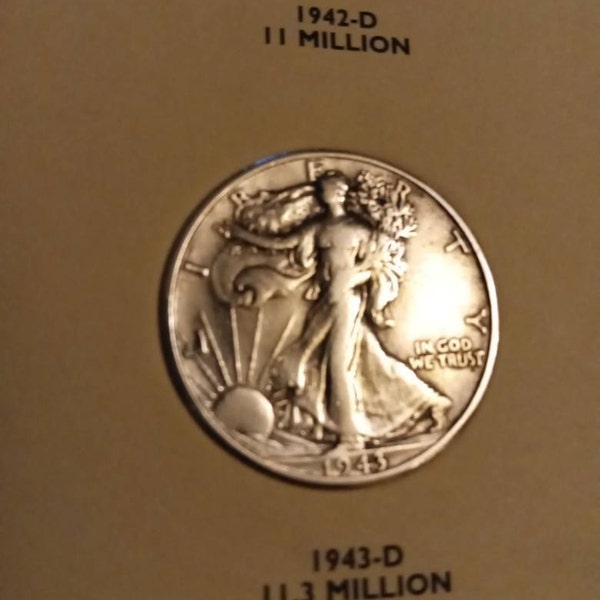 Silver Liberty Walking Half Dollar 1916-1947 Pick Your Date - Etsy