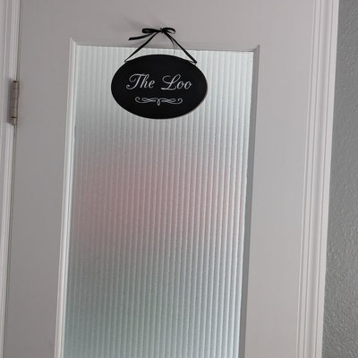 The Loo Plaque, Home Office Decor Wood Sign, French Country Washroom ...