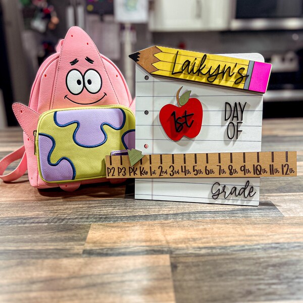 Back to School Personalized Interchangeable Sign - Etsy