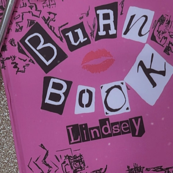 Custom Personalized Mean Girls, Burn Book, Regina George, Cady Heron ...