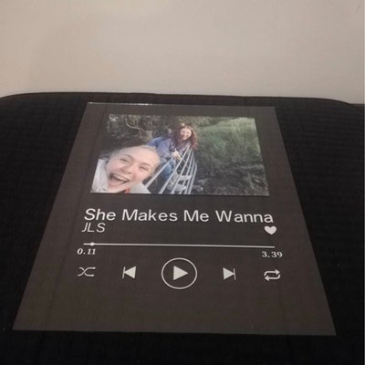 Custom Music Glass Plaque Framed Song Glass Music Inspired Glass Plaque ...