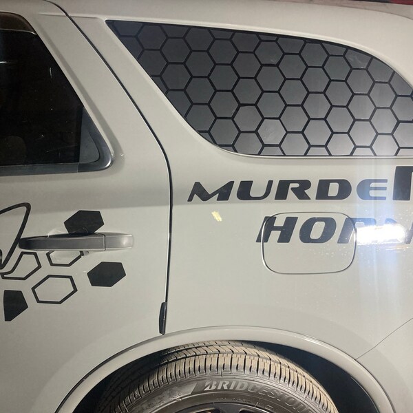 Kit of 2 Honeycomb Endless Decal Rear Windows Fits Jeep Grand Cherokee ...