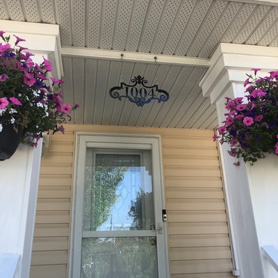 Fancy House Address Plaque / House Address Numbers Sign / - Etsy