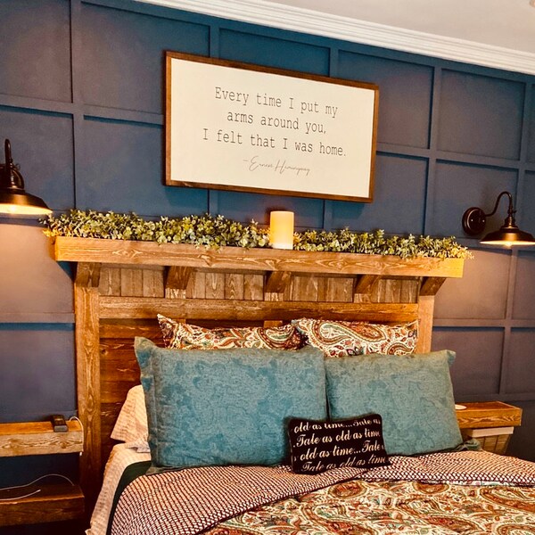 Ernest Hemingway Sign / Inspirational Wall Decor / Signs for Home ...