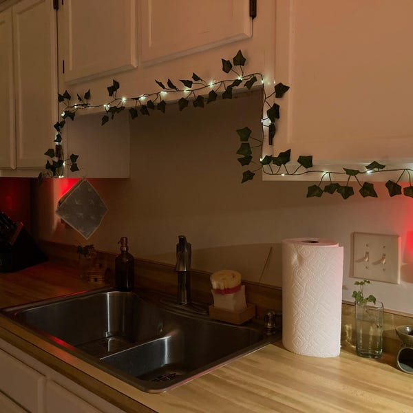 Black Vine Fairy Lights Gothic Wedding Table Decor Garland Dark ...