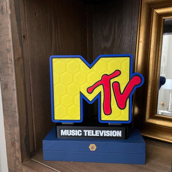 MTV Lighted Sign - Battery or AC Power Option - Etsy