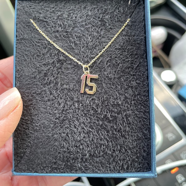 Custom Number Necklace - Number Jewelery - Date Necklace - Number ...
