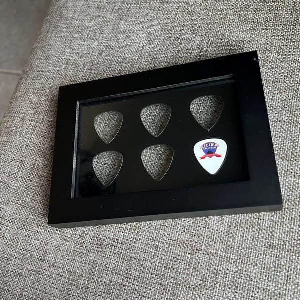 Guitar Pick Display - Black - 8" X 10" Double Sided Vertical - Holds 30 ...