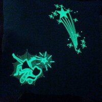 Comet, Falling Star Glow in the Dark Embroidery / Glow in the Dark ...