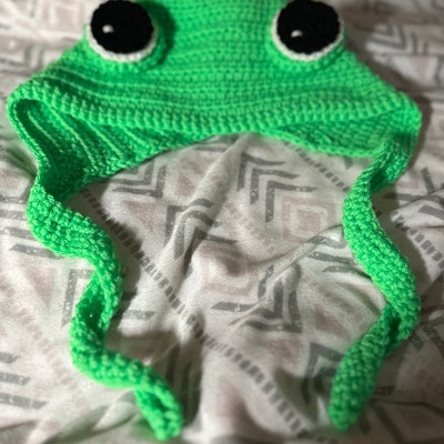 Cute Frog Beanie Hat Pattern Crochet Hat Pattern - Etsy