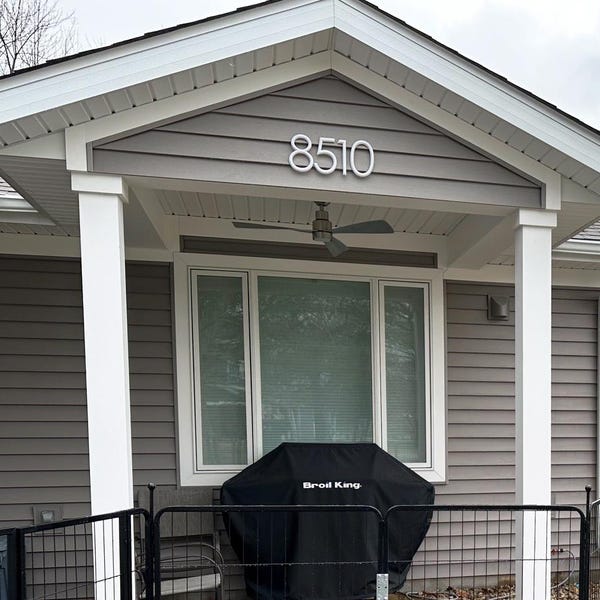 NO DRILLING REQUIRED 7.5" Vinyl Siding House Numbers Black or White - Etsy