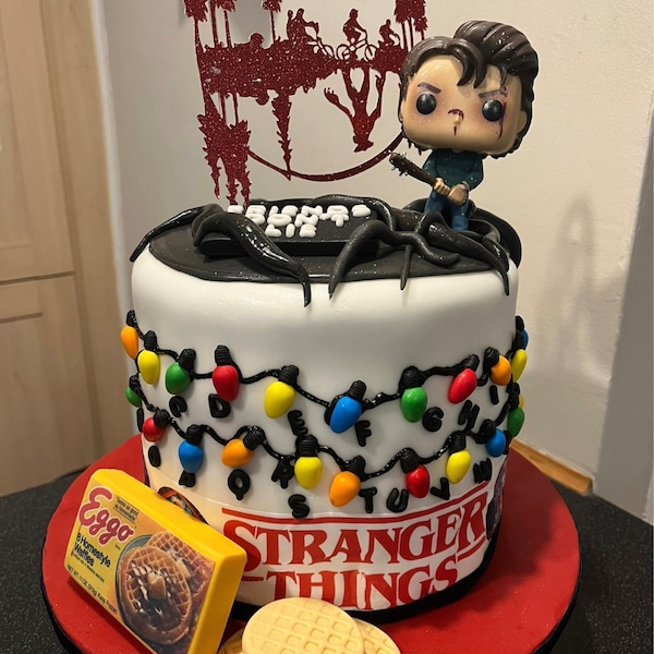 Edible Handmade Unofficial Stranger Things Fondant Cake Topper Sugar ...