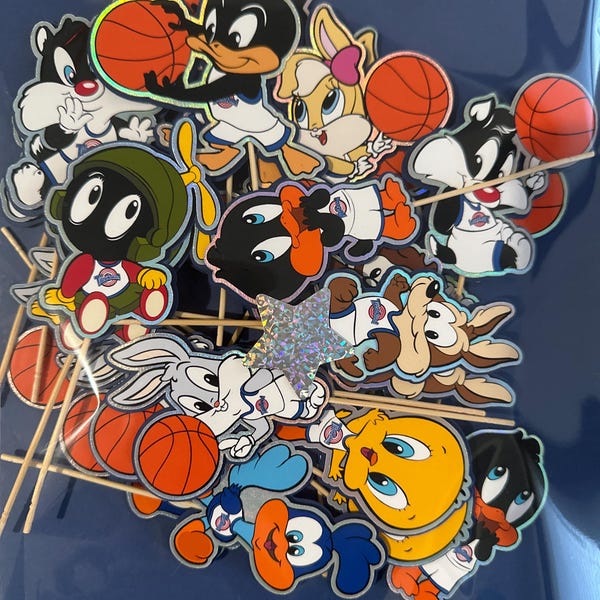 Baby Space Jam Cupcake Toppers / Baby Space Jam Set of 12 / Baby Space ...