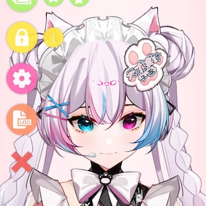 Live2dmodel Snow Leopard premade Vtuber Model/fully Rigged/ready to Use ...