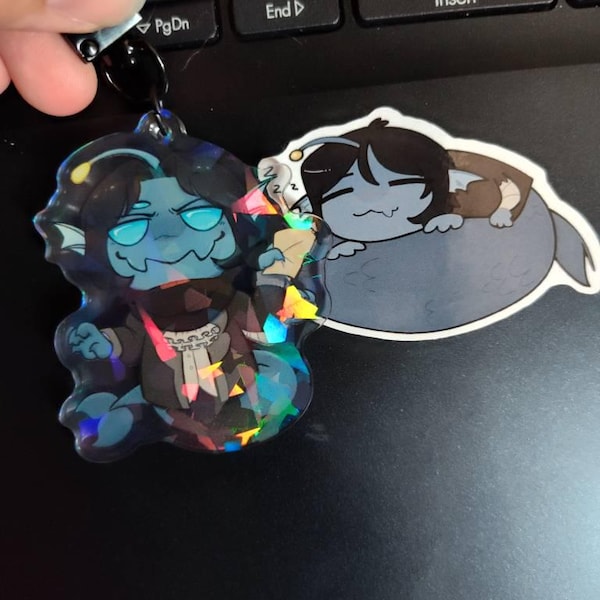 Roblox Pressure Holographic Acrylic Keychains - Sebastian Solace and ...