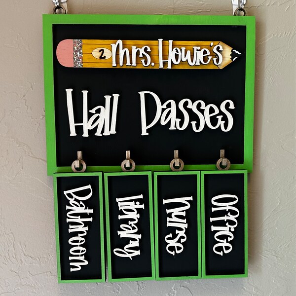 Hall Passes Sign Welcome to Our Classroom Teacher Sign Sign SVG Teacher ...