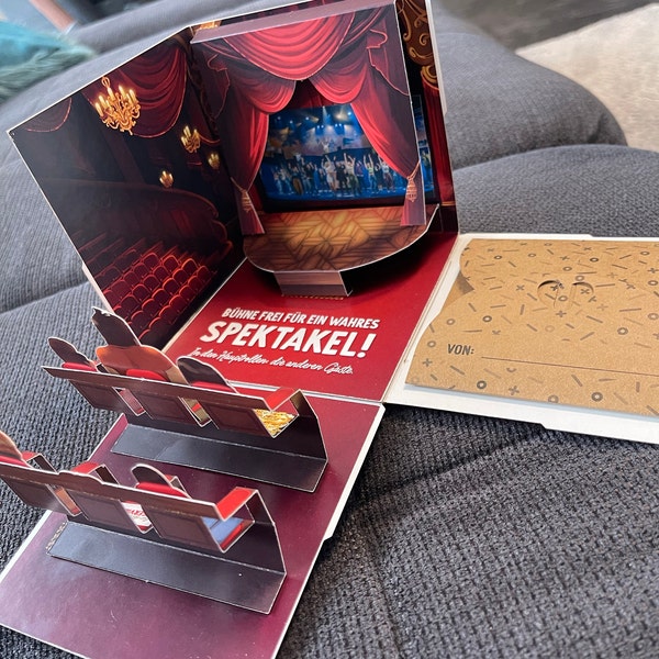 TADAA-BOX "Bühne frei" DIY – Explosionsbox – originelle Verpackung für ...