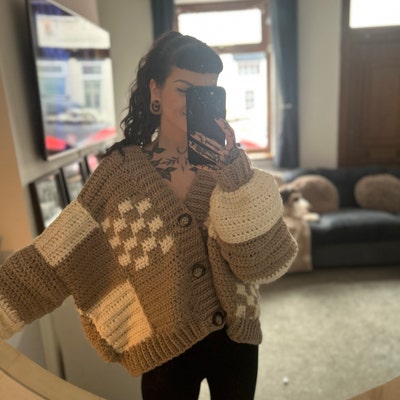 The Luna Cardigan Crochet Pattern PDF PATTERN With Design Template ONLY ...