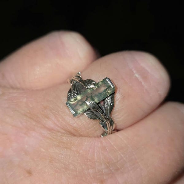 Emerald Ring, Solitaire Ring, 925 Sterling Silver Ring, Handmade Ring ...