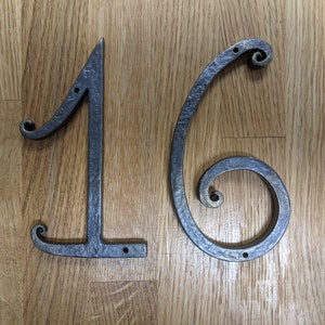 House Number / Iron House Numbers 5 Inch./ House Address / | Etsy