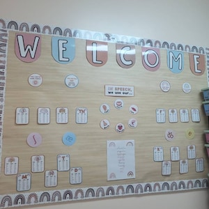 Soft Boho Speech Therapy Classroom and Office Decor, SLP Classroom and ...