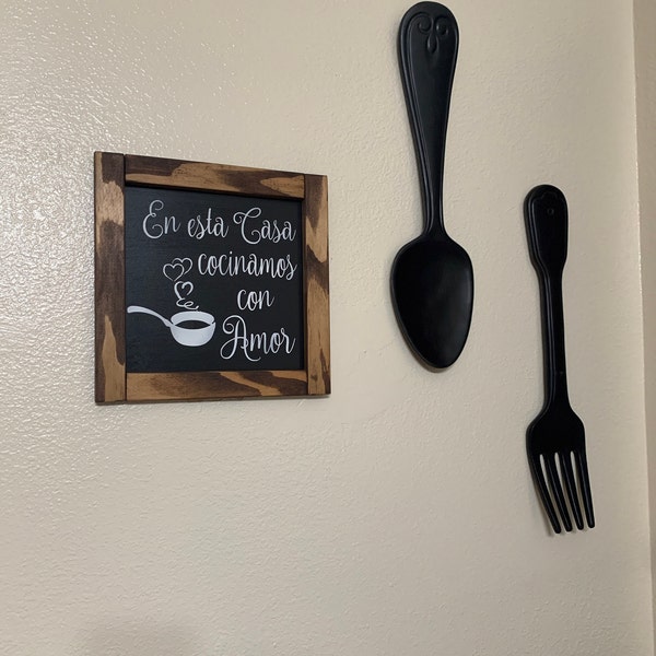 Welcome ,beinvenidos, Spanish Home Decor, Wood Signs, Wall Hangings ...