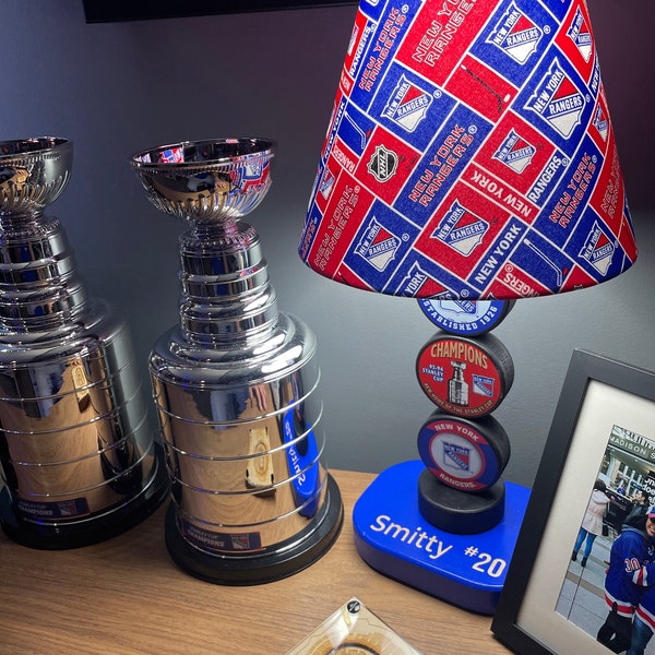 New York Rangers Lamp Shade NHL. Shades Are 9.5" X 5" X 7" Tall - Etsy